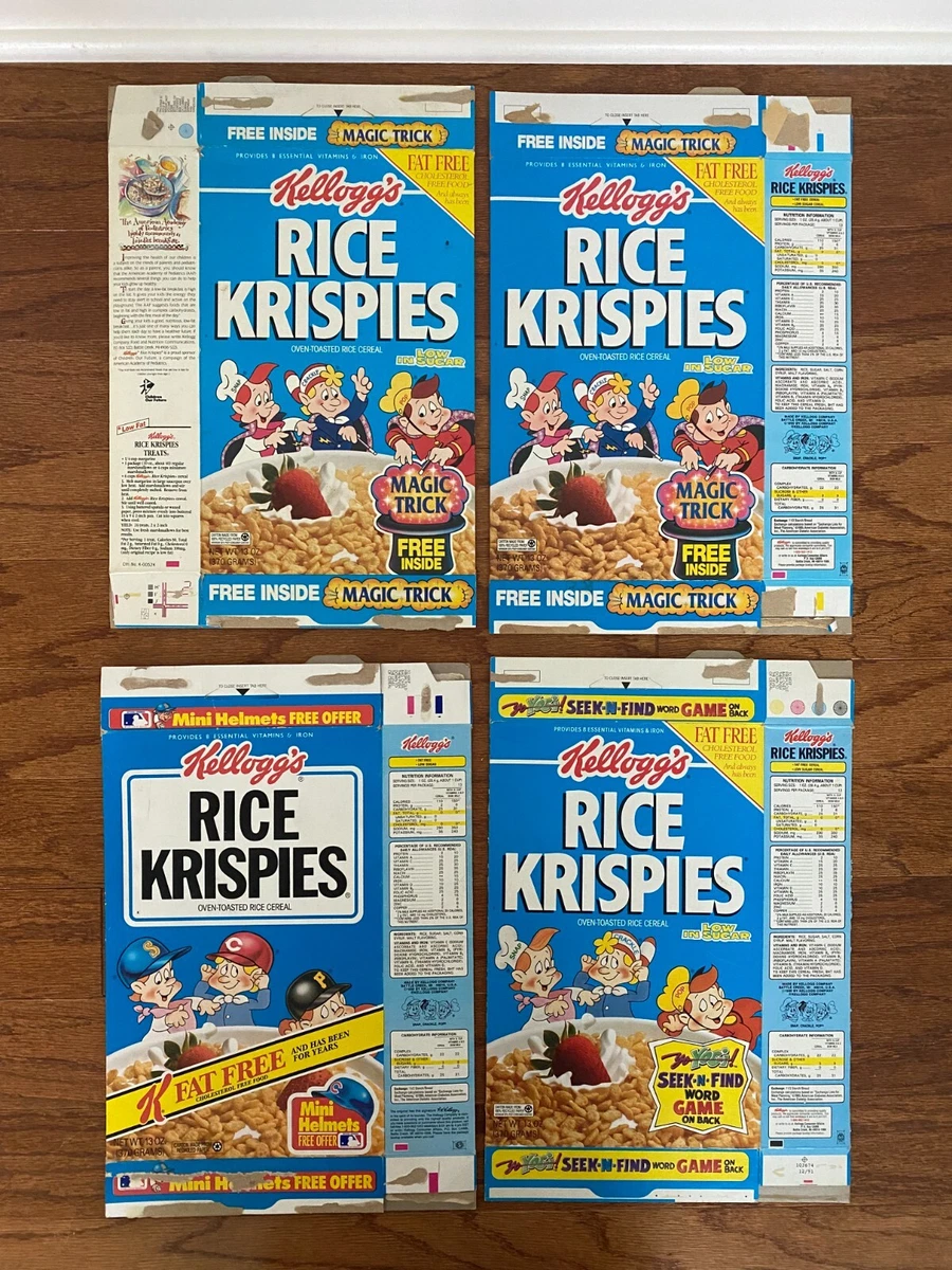 Rice Krispies Cereal Box