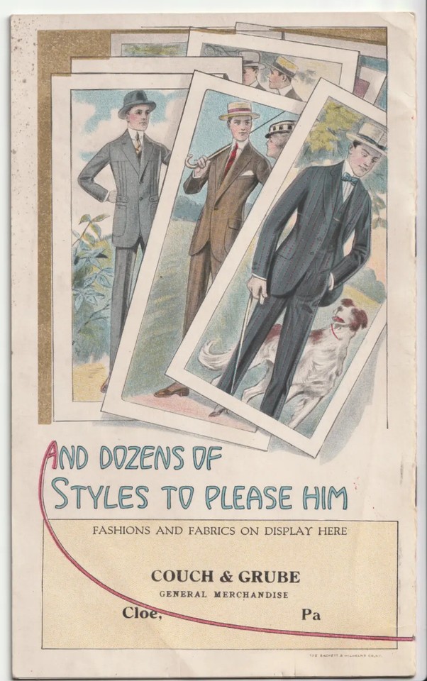 1920s~J.L. Taylor & Co~Mens Fashion~ NYC~Chicago~Folding Brochure~Advertising | eBay