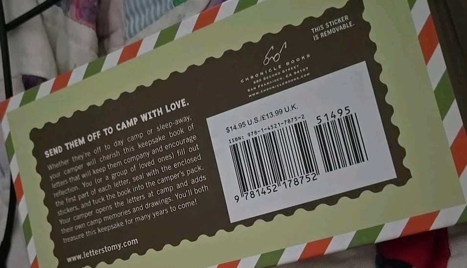 Letters & STICKERS Happy Camper Lea REDMOND Write Now Read Later Time ...