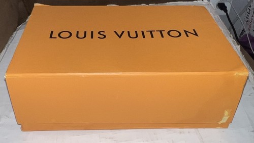 Louis Vuitton Orange Shoe Boot Shirt Authentic Box EMPTY Gift Box 12” x ...