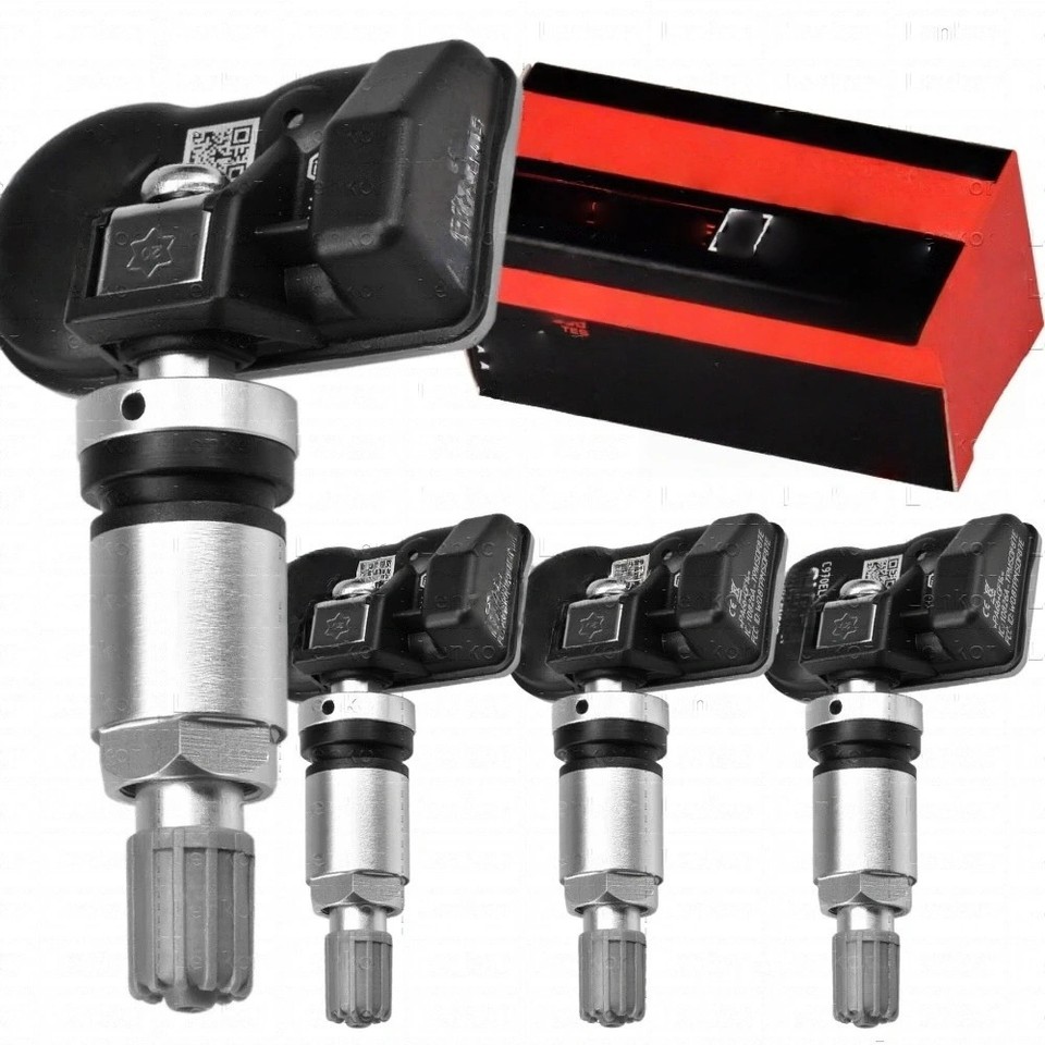 4X 315MHz&433MHz Programmable TPMS Universal Tire Pressure Sensor Autel ...