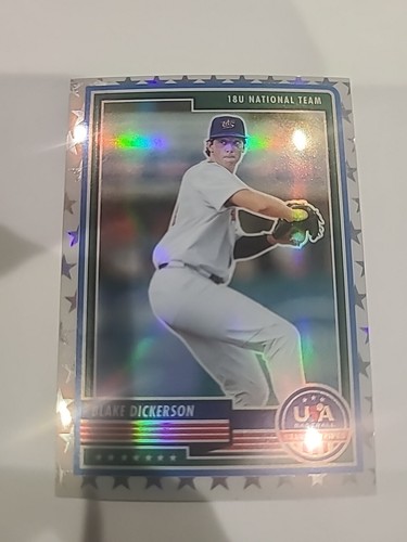 2023 Panini USA Baseball Stars & Stripes - Blake Dickerson #46 White ...