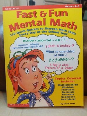 Fast and Fun Mental Math : 250 Quick Quizzes to Sharpen Math Skills ...