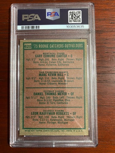 1975 Topps Gary Carter Rookie Card #620 PSA 7.5 | eBay