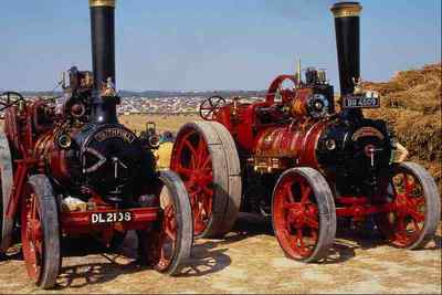 metal sign 468031 two marshall traction engines faithful and old nick ...