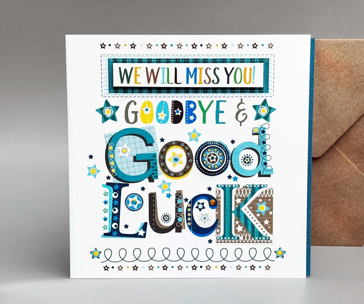 We Will Miss You Good Luck Clip Art Online Farewell Cards Signed By