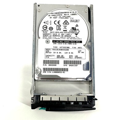 105-001-021 EMC 300Gb 10K 2.5" SAS 12Gbps HDD Hard Disk Drive vt NEW ...