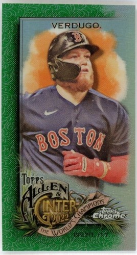 2022 Topps Allen & Ginter Chrome - Mini Green Refractor #186 Alex ...