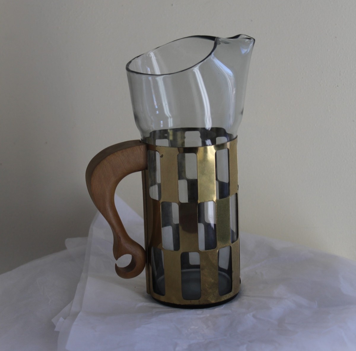 Swedish Modern Glass Pitcher