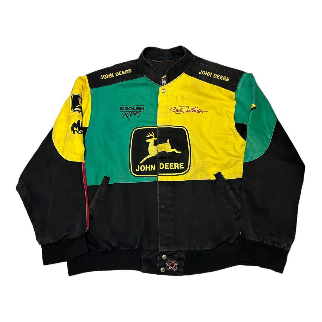 JH DESIGN Racing Jacket 90s JOHN DEERE 3XL | eBay