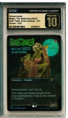 MTG Gravecrawler [Secret Lair Drop Series] MTG CGC Pristine 10 BLACK ...