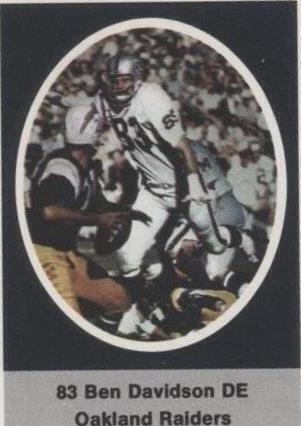 1972 Sunoco NFL Action Player Stamps - Ben Davidson for sale online | eBay