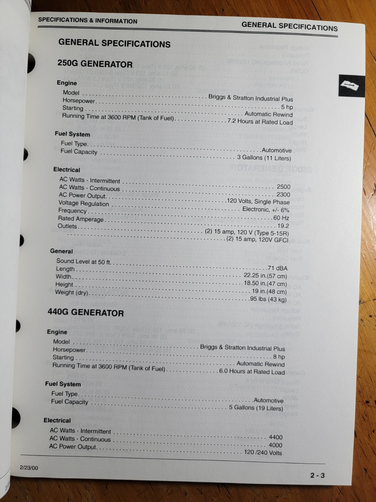 John Deere 250G 440G 550GE G2500K G4400K G5500K G5500KE Generator ...