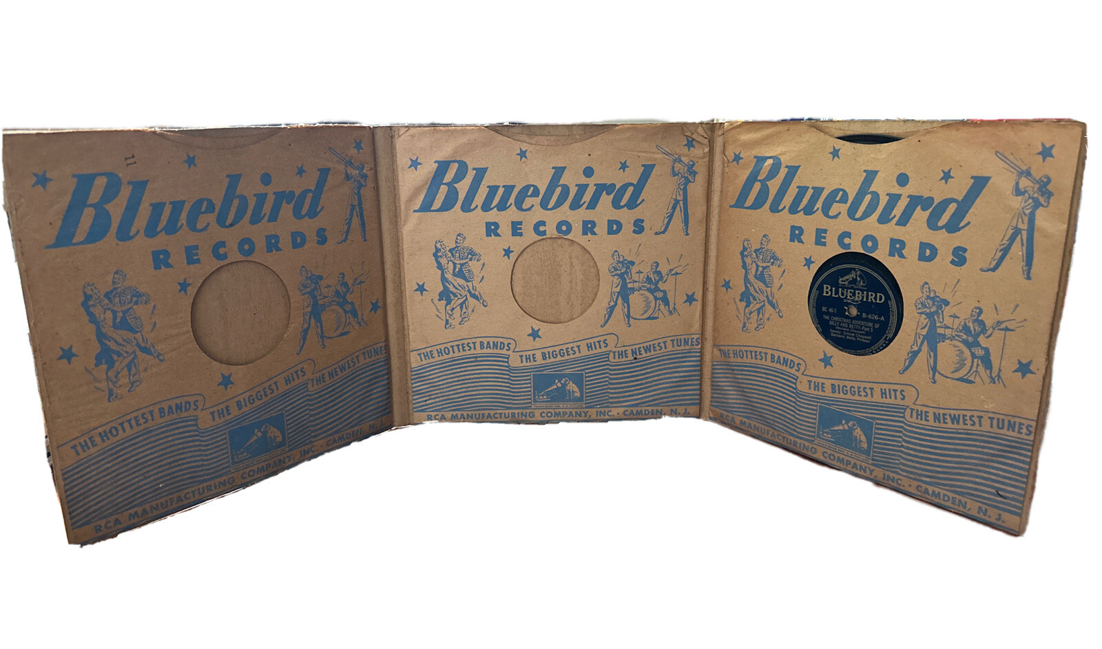 78 RPM The Christmas Adventure Of Billy & Betty BC46 Bluebird Records ...