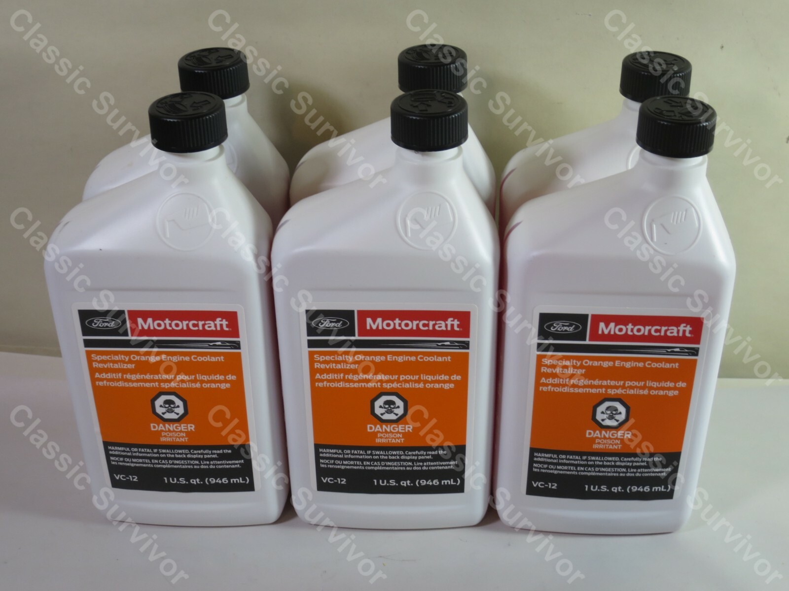 Orange Specialty Revitalizer Engine Coolant Motorcraft VC-12 1-Qt Case ...