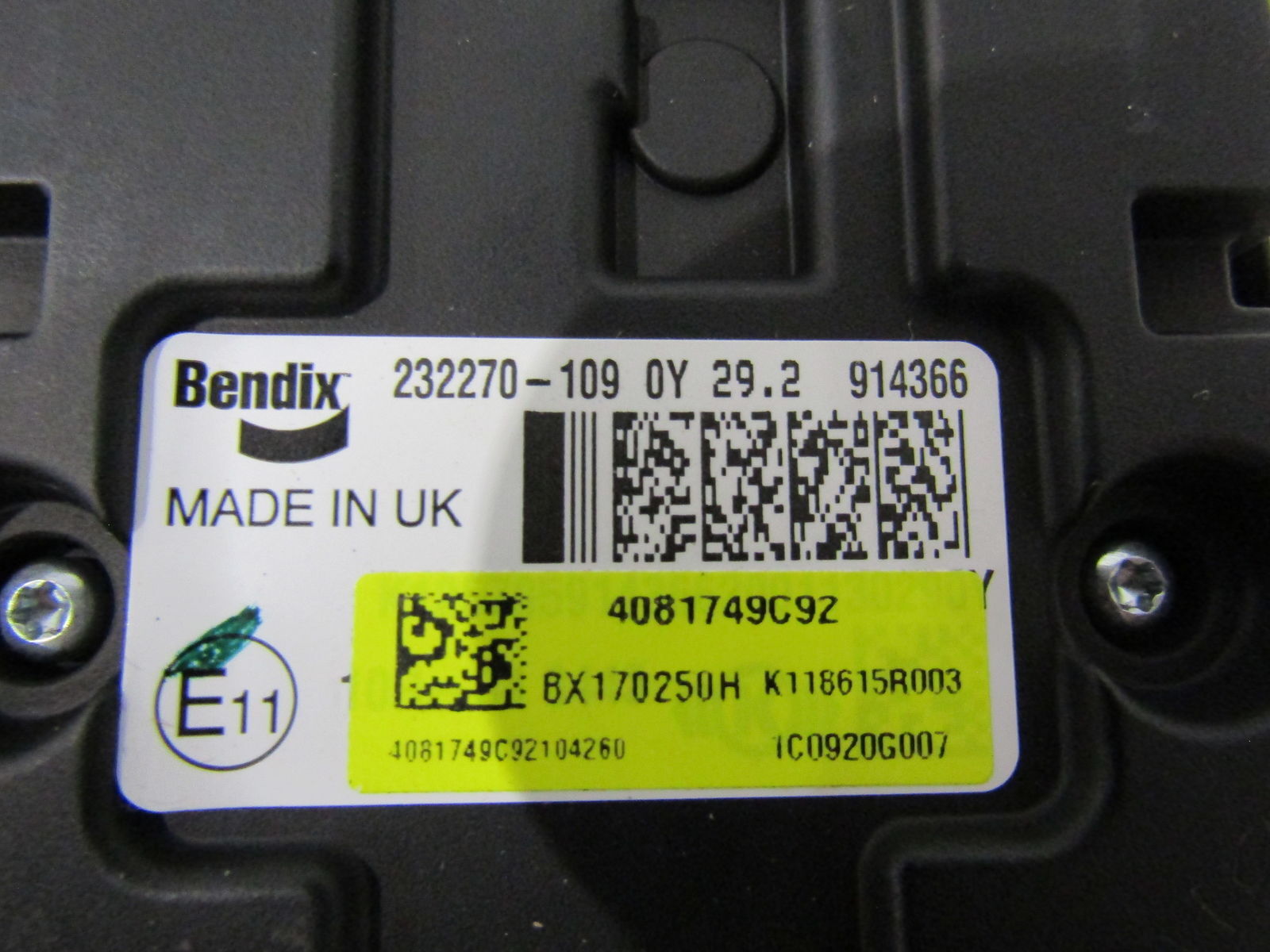 Bendix Lane Departure Camera P/N 232270-109 for sale online | eBay
