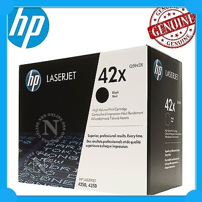 HP Genuine #42X BLACK HY Toner Cart->Laserjet 4240/4250/4350/4350n ...