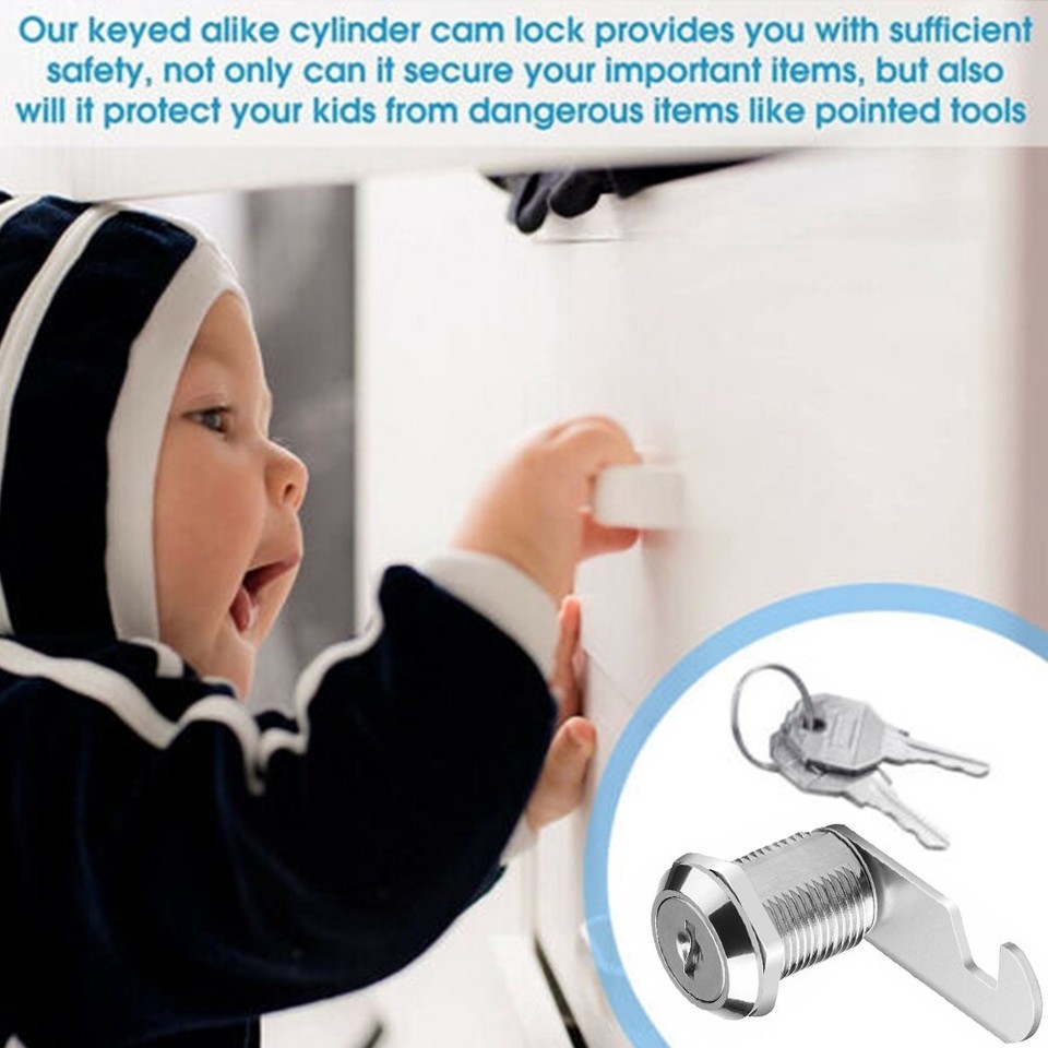 Cam Lock Mailbox Lock 16/20/25mm Cam Lock Door Mail Box Locker Cupboard ...