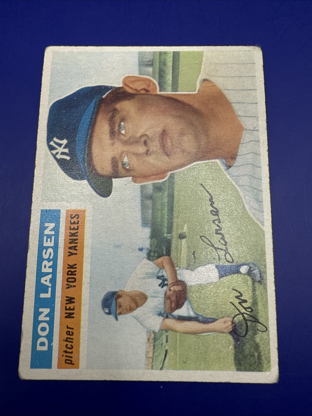 1956 Topps #332 Don Larsen New York Yankees Mr Perfect WSMVP 2xWSC ...