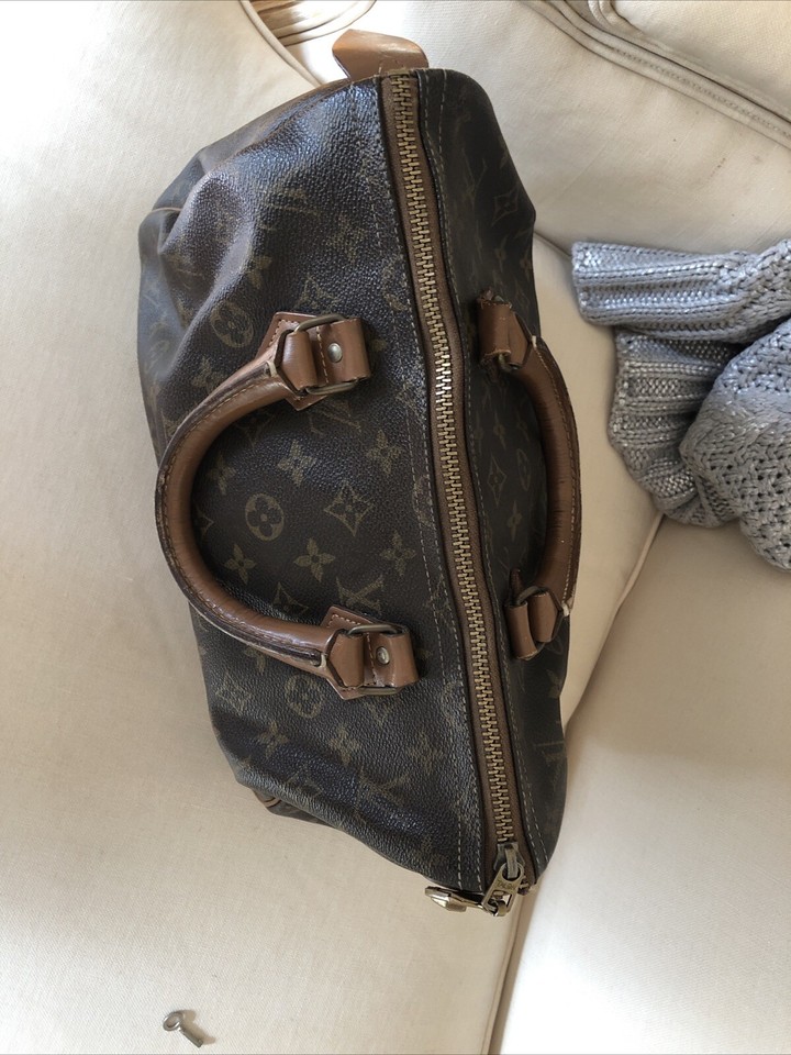 Rare Vintage Louis Vuitton French Co Mono Purse Satchel Speedy 30 With ...
