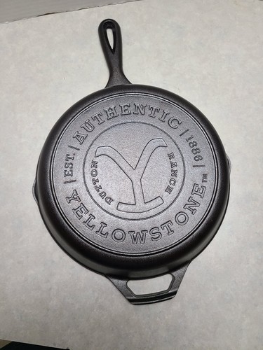 Lodge Yellowstone Dutton Ranch Seasoned Cast Iron 10.25" Skillet | eBay