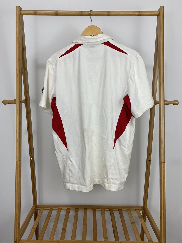 Nike England O2 Blackburn Rovers Rugby Team Embroidered Rose Polo Shirt ...