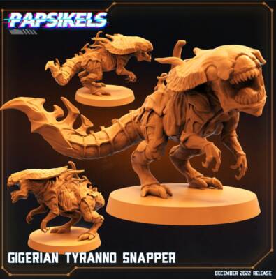 Gigerian Tyranno Snapper | DnD Miniatures | Tabletop Gaming | Tabletop ...
