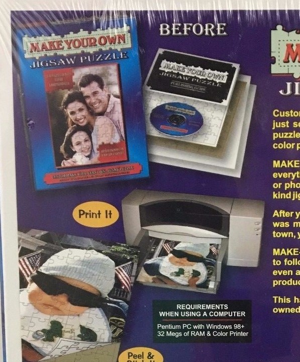 Make Your Own Jigsaw Puzzle Making Kit Puzzle CD Custom Design 88 Pc ...