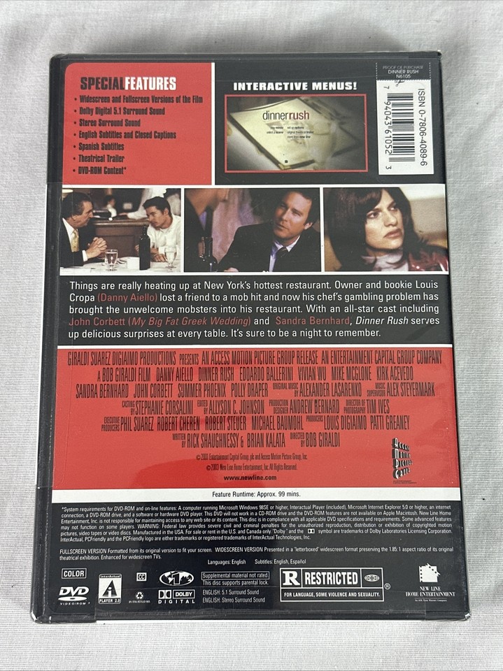 Dinner Rush (DVD, 2000) 794043610523| eBay