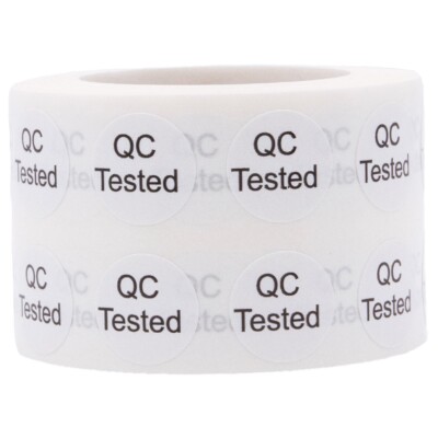 Quality Control QC Tested Stickers | 0.5" Inch Round | 1000 Pack | eBay