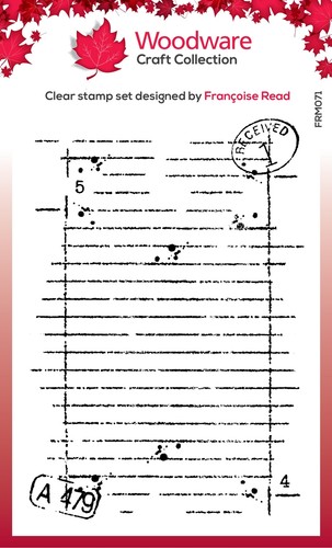 Woodware Clear Stamp 3"X4"-Singles Mini Notebook Page 499996988094| eBay