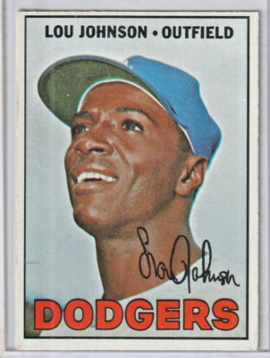 Lou Johnson-Los Angeles Dodgers-1967 Topps Baseball Card #410 | eBay