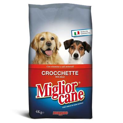 CROCCHETTE PER CANI MIGLIORCANE MANZO CROCCANTINI 4 KG ADULTI MORANDO ...