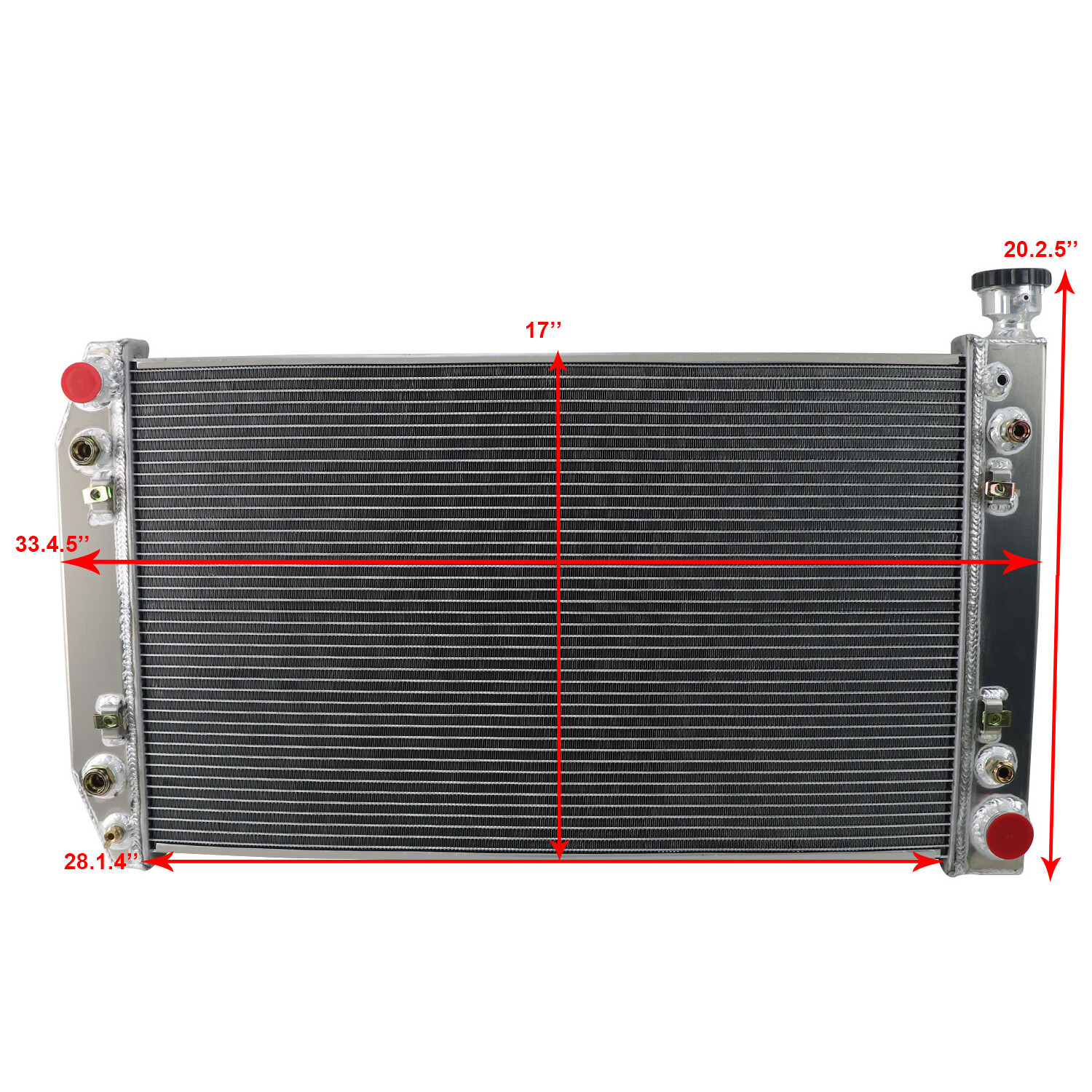 4Row Aluminum Radiator For Chevrolet C1500 K1500 2500 GMC P3500 1988~95 ...