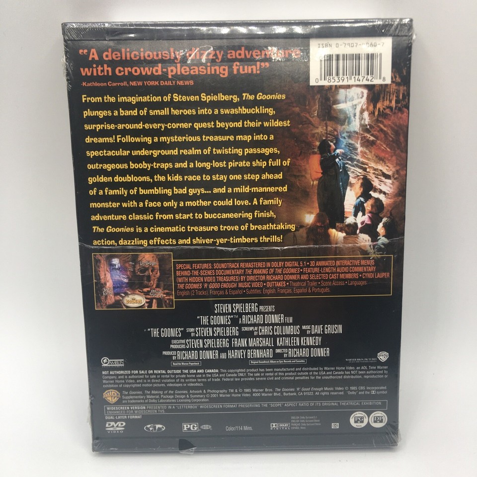 The Goonies DVD, 2001, Brand New/Sealed! | eBay