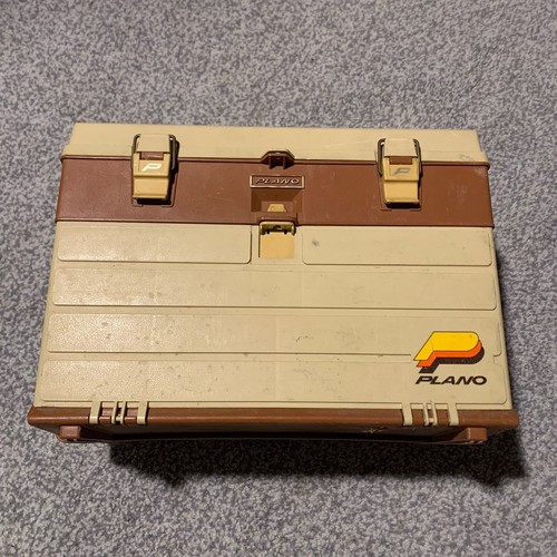 PLANO 757 Vintage FISHING Tackle Tool Box Organizer 4 Drawer + Accessories | eBay