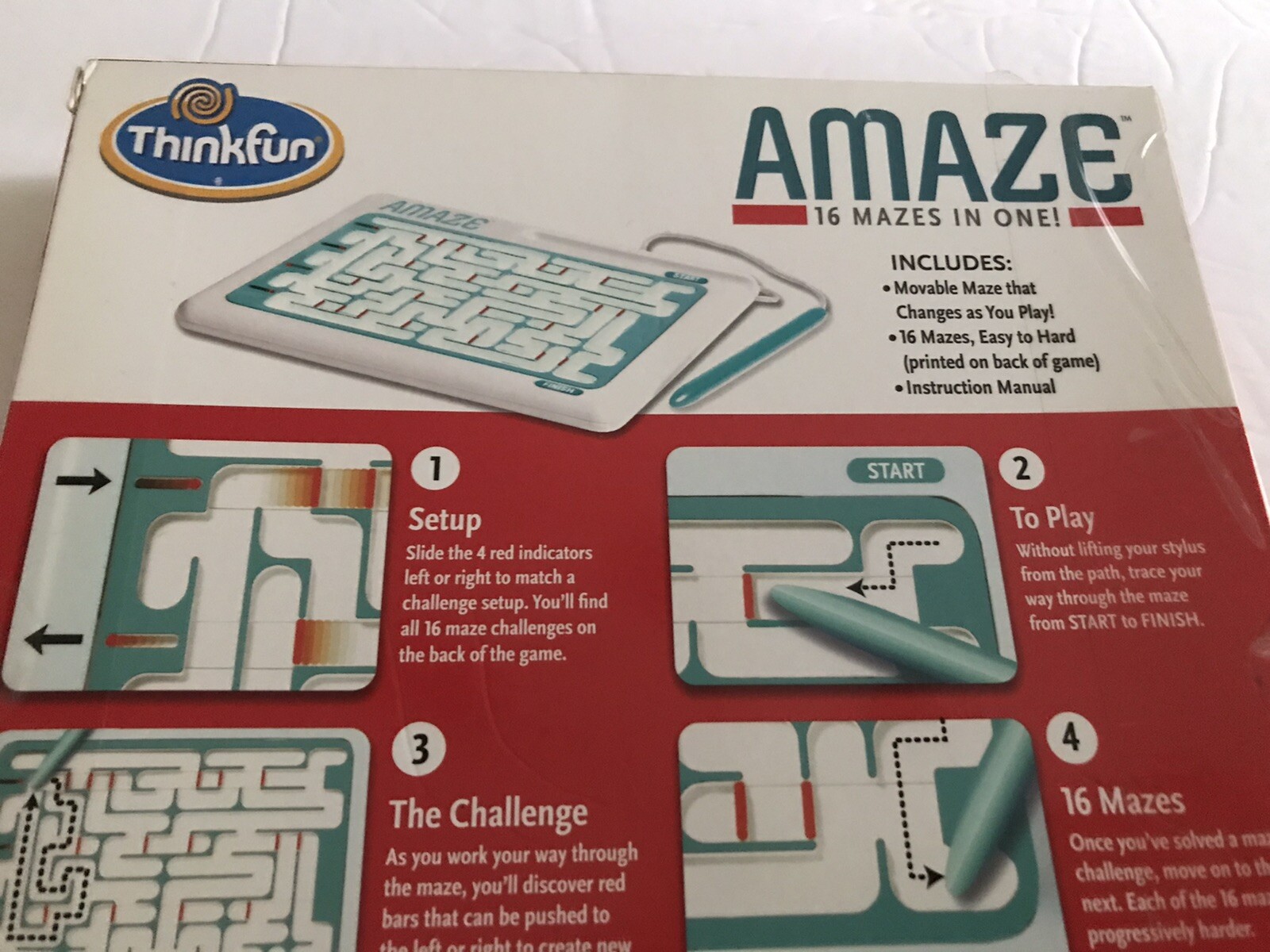 ThinkFun Amaze Brain Teaser Game 16 Mazes in 1 for sale online | eBay