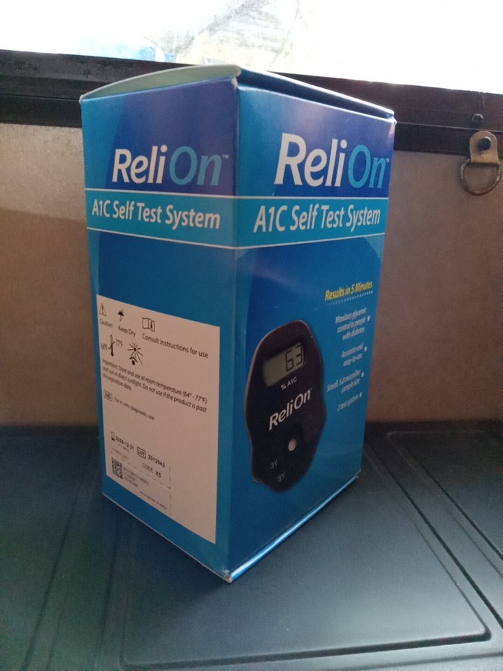 ReliOn A1C Self Test System; Results in 5 Minutes! New In Box ...