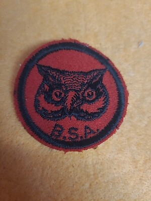 BSA Boy Scout Red and Black Felt Patrol Patch Owl Patrol Vintage | eBay