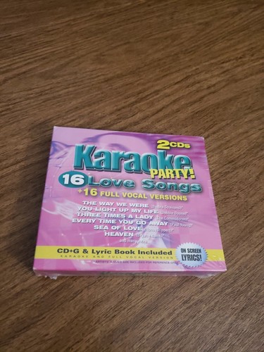 Karaoke Party 16 Love Songs 2 CDs CD+G & Lyric Book Included New And ...