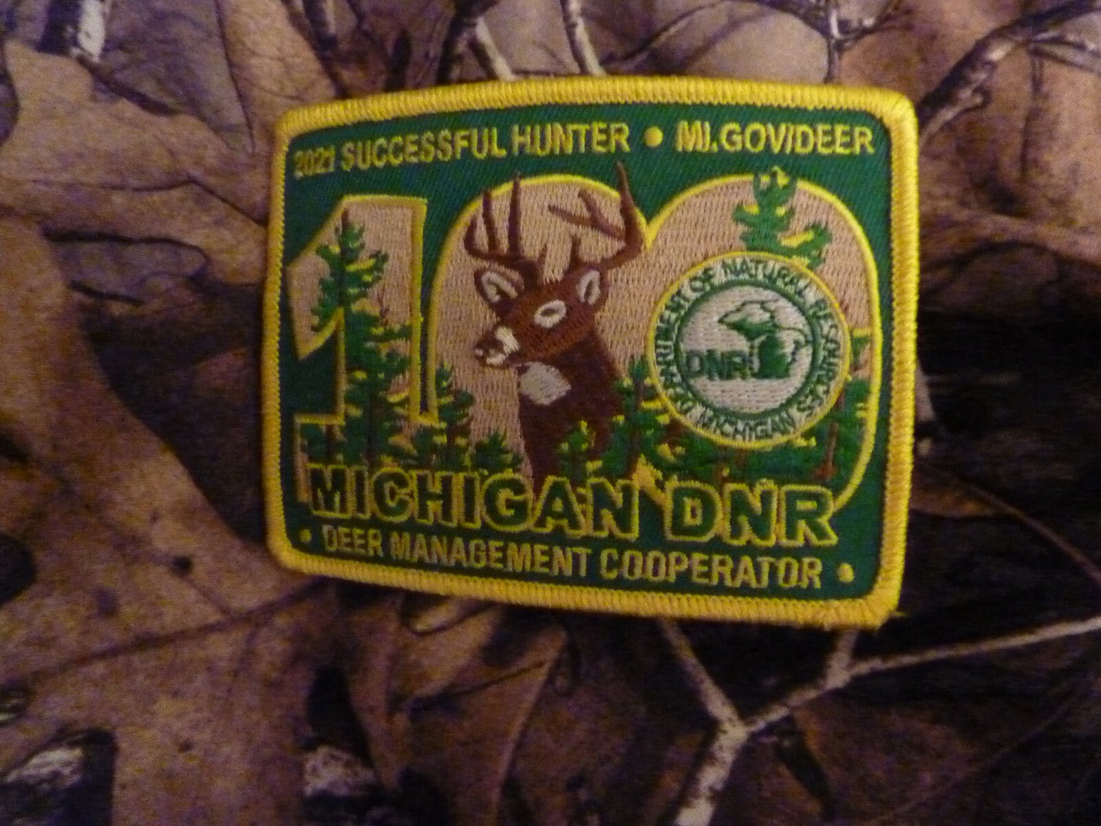 2021 Michigan DNR Successful Deer Hunter Patch | eBay