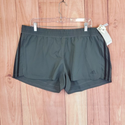 Adidas Shorts Womens XL Gray Pacer 3 Stripes Woven Athletic 3” Inseam ...