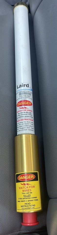 Laird Antenna FG16397 Quad Band Fiberglass Omni Stick Antenna, N-Female ...