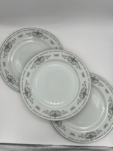 VTG Set of 3 Wade Diane Fine Porcelain China of Japan Dinner Plate 10. ...