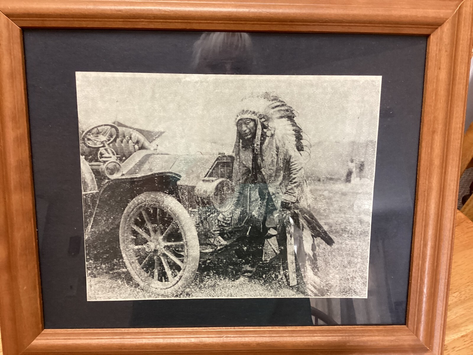 Rare Vance 'Quest' Pencil Art, Matted, Framed. American Indian W ...