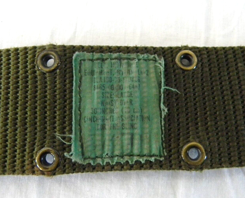 US Army Military Pistol Belt LC1 Alice Individual Equipment OD Green | eBay