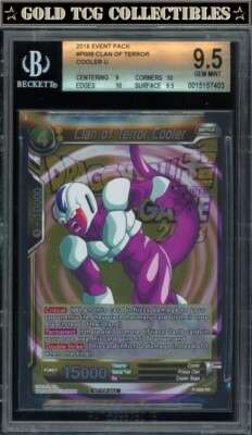 BGS 9.5 ⭐️ Cooler 2018 Event Pack Promo Card Super DBS DBZ Z Heroes | eBay