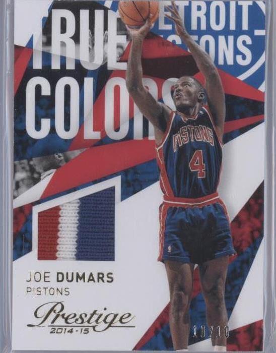 2014-15 Panini Prestige - True Colors Materials Joe Dumars #36 Prime ...
