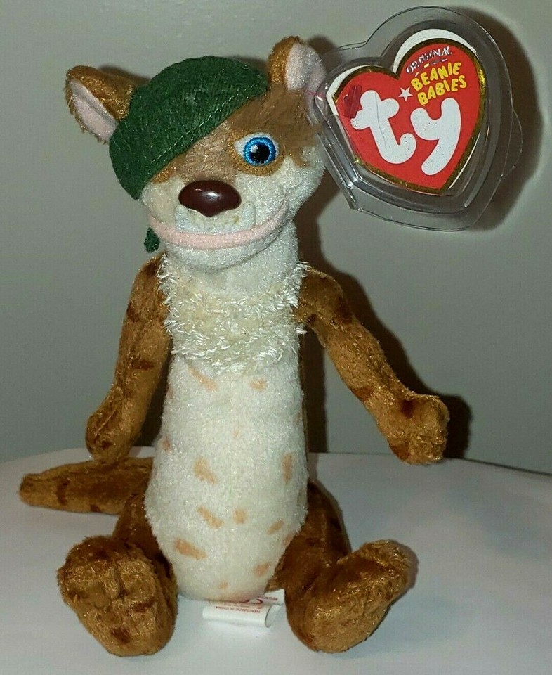 Ty Beanie Baby - BUCK One Eyed Weasel Ice Age 7" NEW MWMTs Stuffed ...