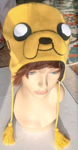 Cartoon Network ADVENTURE TIME Jake & Finn. JAKES Beanie Yellow Hat W ...